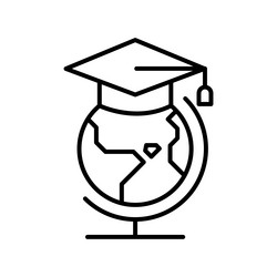 Study Abroad Icon Royalty Free Vector Image Vectorstock