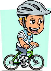 Cartoon cyclist Royalty Free Vector Image - VectorStock