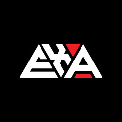 Exa letter logo design in six style polygon Vector Image