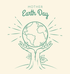 Happy earth day design Royalty Free Vector Image