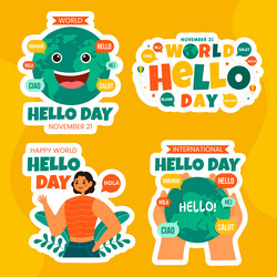World Hello Day Vector Images (over 390)