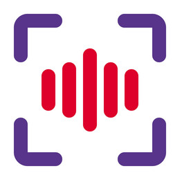 Voice scanner for identifying audios Royalty Free Vector