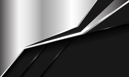 Metallic silver plate Royalty Free Vector Image