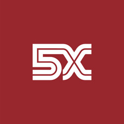 Initial letter 2k design logo template Royalty Free Vector