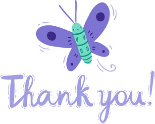 Butterfly Thank You Card Vector Images (64)