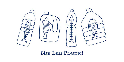 Use Less Plastic Vector Images (over 220)