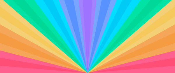 Rainbow background with white rays Royalty Free Vector Image
