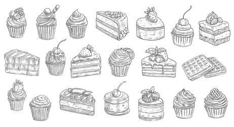 Pastry Sketch Vector Images (over 15,000)