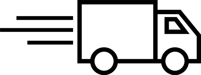 Fast delivery truck icon graphic design template Vector Image