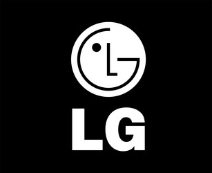 Lg logo brand phone symbol with name design Vector Image