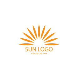 Sun logo Royalty Free Vector Image - VectorStock