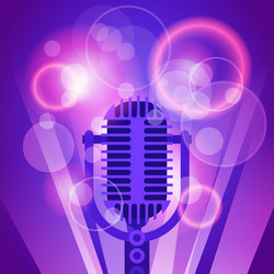 Pop singer banner Royalty Free Vector Image - VectorStock