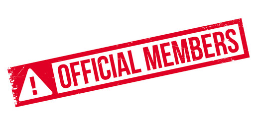 Official members rubber stamp Royalty Free Vector Image