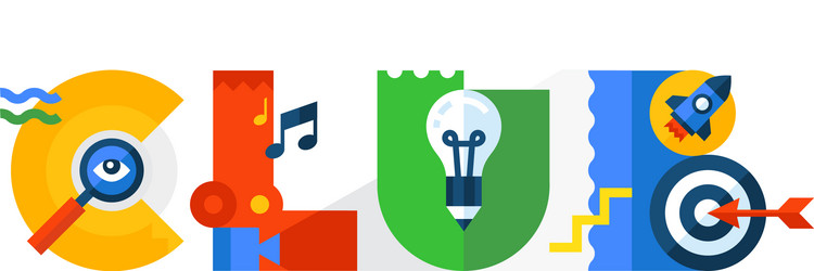 Logo club hobbies inscription Royalty Free Vector Image