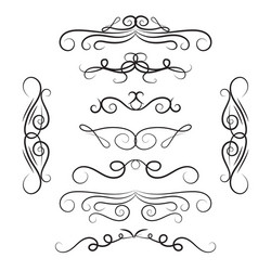 Calligraphy Curls Vector Images (over 10,000)