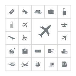 Boarding pass icon aircraft plane ticket Vector Image