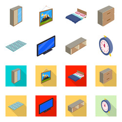 Bedroom and room logo Royalty Free Vector Image