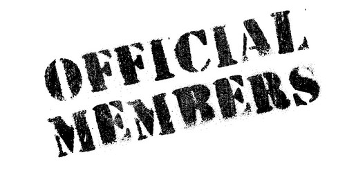 Official members rubber stamp Royalty Free Vector Image