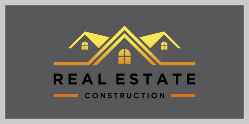Real estate logo design with style and creative Vector Image