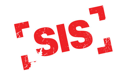 Sis rubber stamp Royalty Free Vector Image - VectorStock