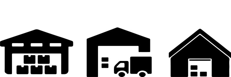 Container icon on white background Royalty Free Vector Image