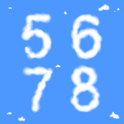 Cartoon clouds and smoke dust cloud fast action Vector Image