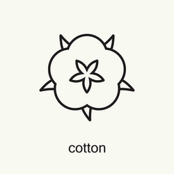 Cotton buds line drawing isolated on white Vector Image