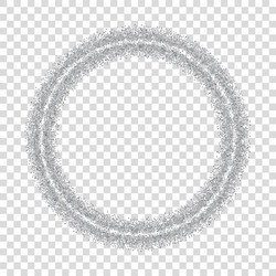 Silver Glitter Circle Frame Transparent Background Vector Images (over 200)