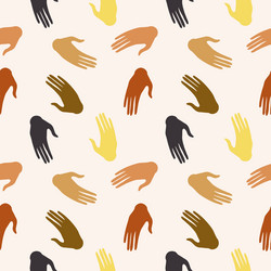 Different colors of hands shaking hands Royalty Free Vector