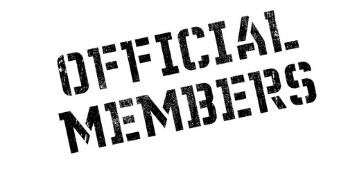 Official members rubber stamp Royalty Free Vector Image