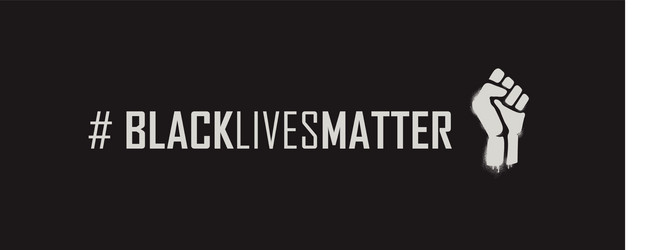 Protest poster with text blm black lives matter Vector Image