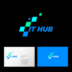 Central hub linear icons set connectivity Vector Image