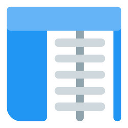 Rotating gate for controlled entry or exit Vector Image