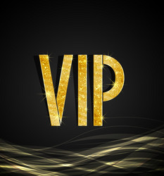 Template of membership or loyalty black vip Vector Image