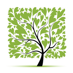 Floral tree Royalty Free Vector Image - VectorStock