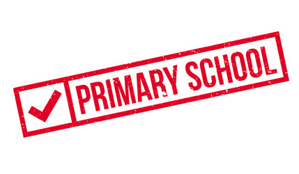 Primary school rubber stamp Royalty Free Vector Image