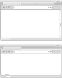 Opened browser window template Royalty Free Vector Image