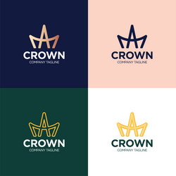 A and m letters monogram logo flat am ligature Vector Image