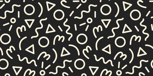 Fun colorful line doodle seamless pattern Vector Image