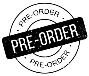 Pre order banner template ribbon label Royalty Free Vector