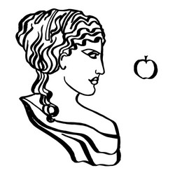 Greek gods and goddess aphrodite Royalty Free Vector Image