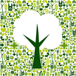 Green Eco Tree Icon Royalty Free Vector Image - VectorStock
