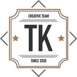 Initial letter tk elegance logo design template Vector Image