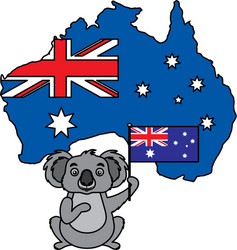 Koala australian animal Royalty Free Vector Image
