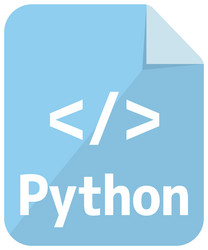 Python icon major programming language icon Vector Image