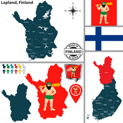 Lapland Map Finland Vector Images (84)