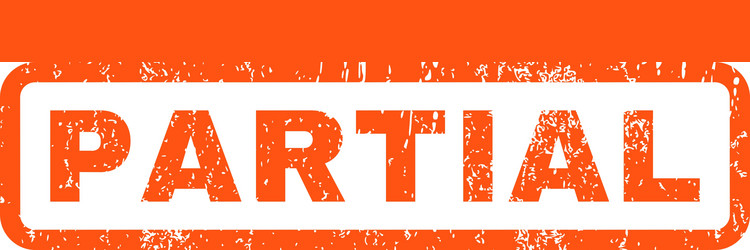 Partial payment rubber stamp Royalty Free Vector Image