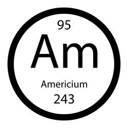 Periodic Table of Element Americium Icon Vector Images (47)