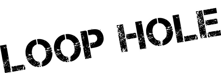 Loop hole rubber stamp Royalty Free Vector Image