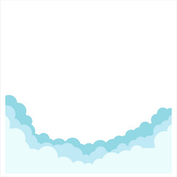 Blue cloud footer Royalty Free Vector Image - VectorStock